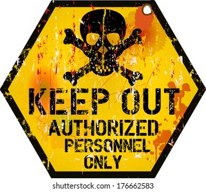 Keep Out Sign Warning Prohibition Sign Stock Vector (Royalty Free ...