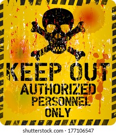 Keep Out Sign Warning Prohibition Sign: vector de stock (libre de ...