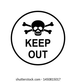 Keep Out Warning Attention Sign Symbol Stock Vector (Royalty Free ...