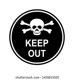 Keep Out Warning Attention Sign Symbol Stock Vector (Royalty Free ...