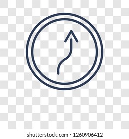 Keep Right Sign Icon Trendy Keep Stock Vector (Royalty Free) 1260906412 ...