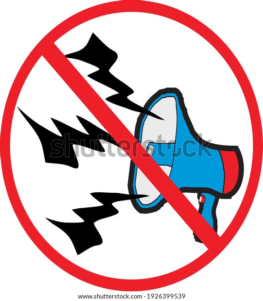Keep Silent Sign Vector Art Style Stock Vector (Royalty Free) 1926399539