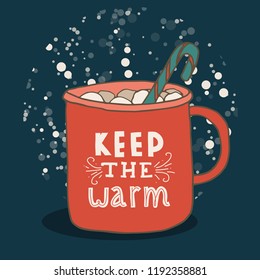 Keep Warm Vector Illustration Hand Drawn Stock Vector (Royalty Free ...