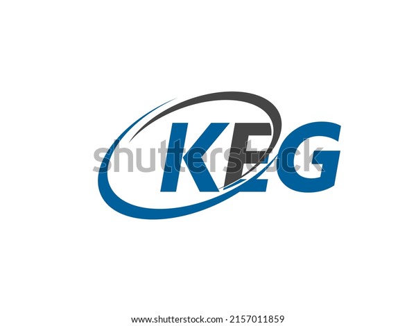 Keg Letter Creative Modern Elegant Swoosh Stock Vector (Royalty Free ...
