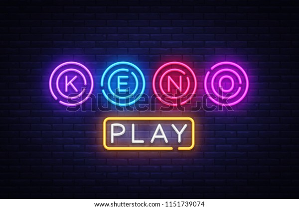 Keno Logo Vector Keno Lottery Neon Stock Vector (Royalty Free ...