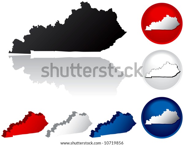 Kentucky Icons Stock Vector (Royalty Free) 10719856