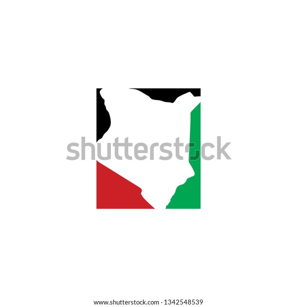 Kenya Map Logo Icon Vector Symbol Stock Vector (Royalty Free ...