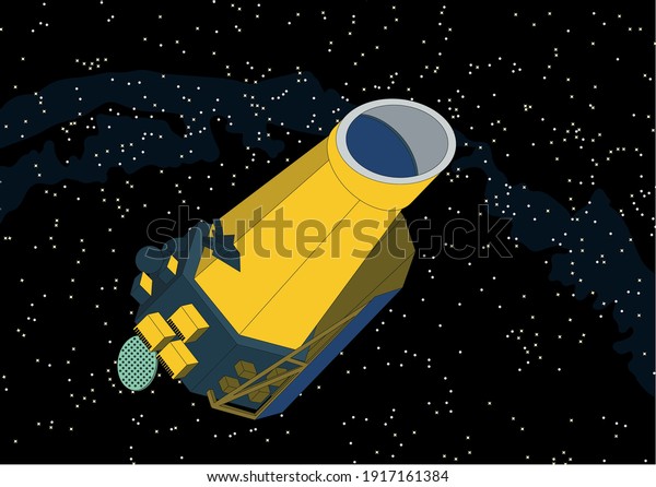 Kepler Space Telescope Science Eps10 Stock Vector (Royalty Free) 1917161384