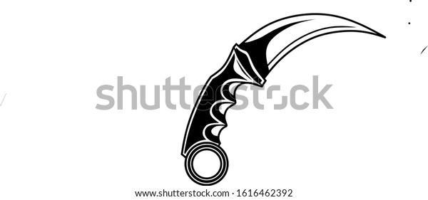 Kerambit Vector Logo Illustration Inspiration Stock Vector (Royalty ...