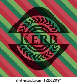 Kerb Christmas Emblem Background Vector Illustration Stock Vector ...