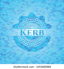 Kerb Light Blue Emblem Mosaic Background Stock Vector (Royalty Free ...