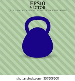 Kettlebell Icon Vector Illustration Stock Vector (Royalty Free ...