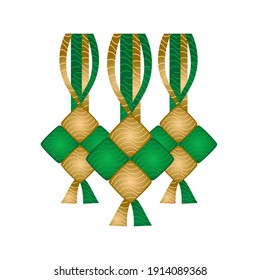 Ketupat Concept Design Vector Isolated On Stock Vector (Royalty Free ...