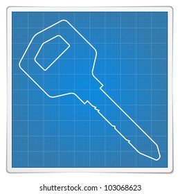 Key Blueprint Vector Eps10 Illustration Stock Vector (Royalty Free ...