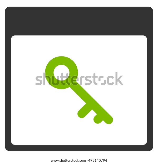 Key Calendar Page Vector Pictogram Style Stock Vector (Royalty Free ...