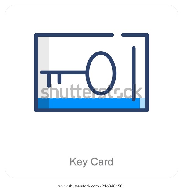 Key Card Card Icon Concept Stock Vector (Royalty Free) 2168481581 ...
