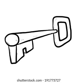 Key Cartoon Vector Illustration Black White Stock Vector (Royalty Free ...