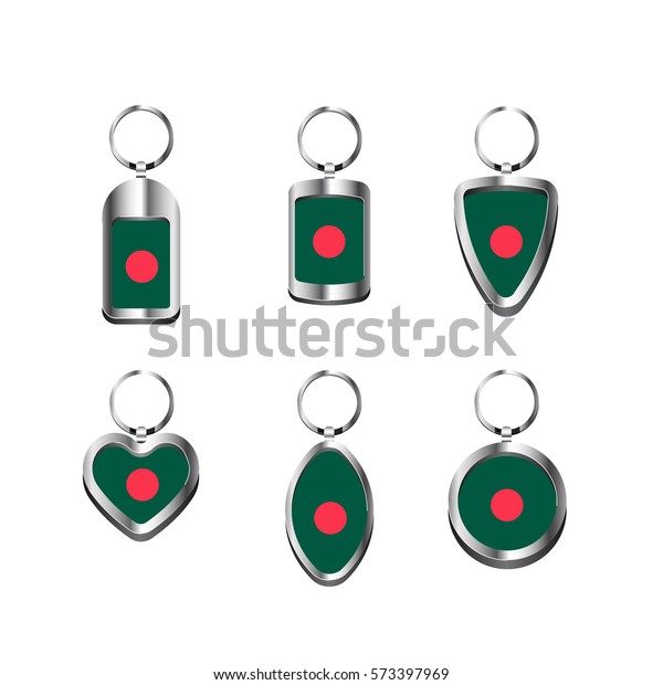 Key Chains Bangladesh Flag Stock Vector (Royalty Free) 573397969 ...