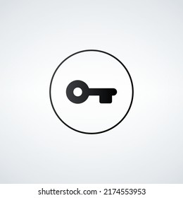 Key Circle Icon Key Icon Page Stock Vector (Royalty Free) 2174553953 ...