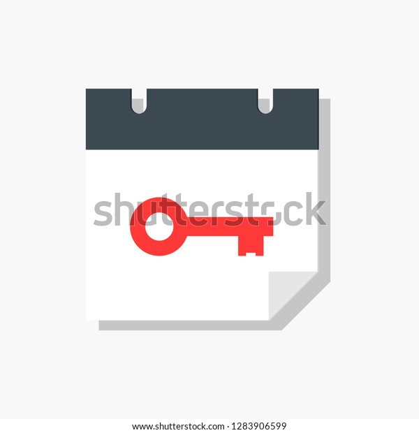 Key Dates Icon Clipart Image Isolated: vetor stock (livre de direitos ...