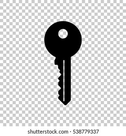 Key Icon Black Icon On Transparent Stock Vector (Royalty Free ...