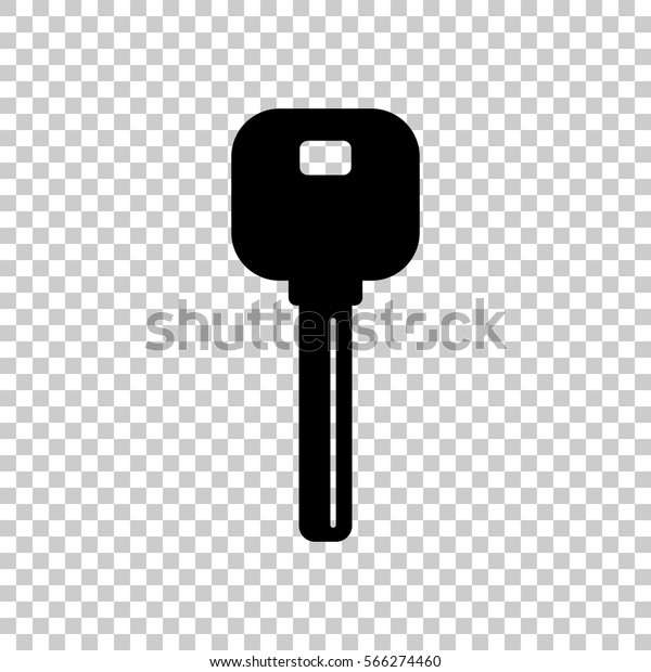 Key Icon Black Icon On Transparent: vector de stock (libre de regalías ...