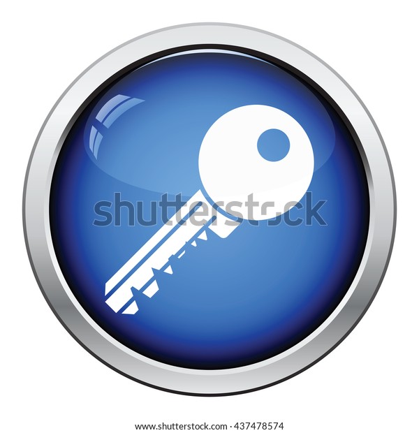Key Icon Glossy Button Design Vector Stock Vector (Royalty Free ...