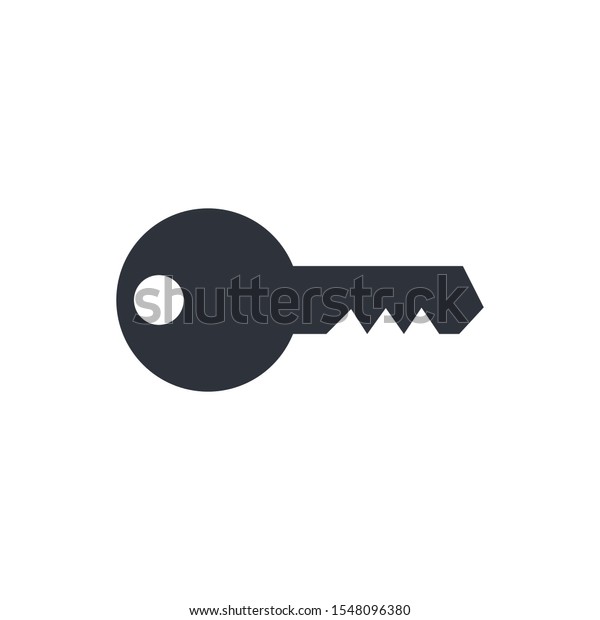 Key Icon Lock Symbol Logo Template Stock Vector (Royalty Free ...