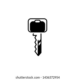 Key Icon Square Head Isolated Minimalist Stock Vector (Royalty Free ...