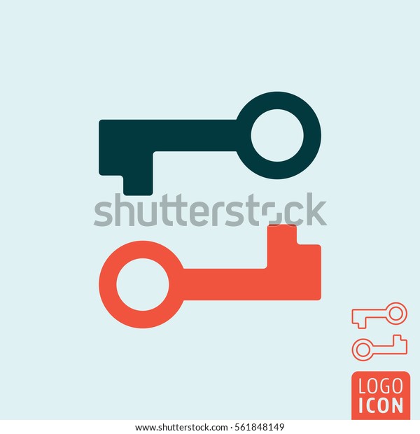 Key Icon Two Keys Symbol Vector Stock Vector (Royalty Free) 561848149 ...