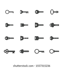 Keys Icons Set Vector Illustration: เวกเตอร์สต็อก (ปลอดค่าลิขสิทธิ์ ...