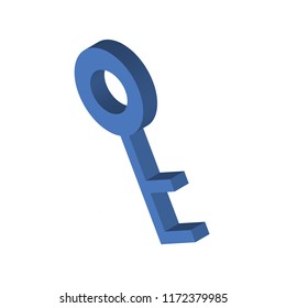 Key Isometric Left Top View 3d Stock Vector (Royalty Free) 1172379985 ...
