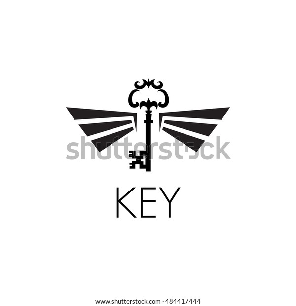 Key Logo Graphic Design Concept Editable Stock Vector (Royalty Free ...