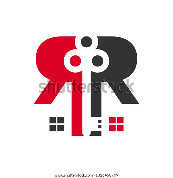 Key Logo Vector Letter R Vector Stock Vector (Royalty Free) 1026450709