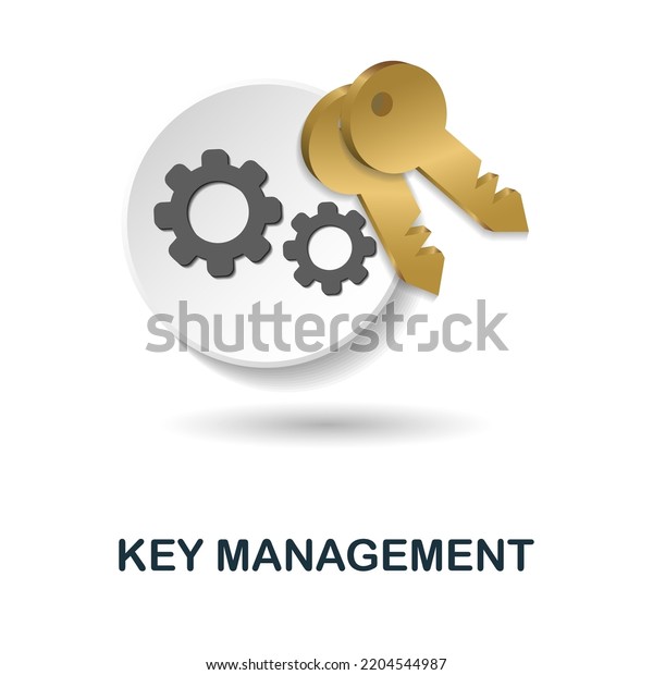 Key Management Icon 3d Illustration Company Stock Vector (Royalty Free ...