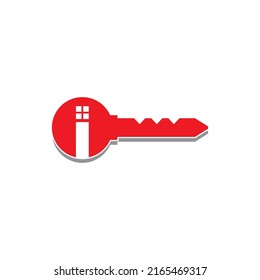 Key Negative Space Letter Logo Icon Stock Vector (Royalty Free ...