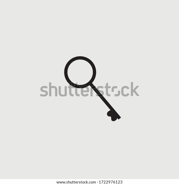 Key Outline Icon Illustration Isolated Vector Stock Vector (Royalty ...