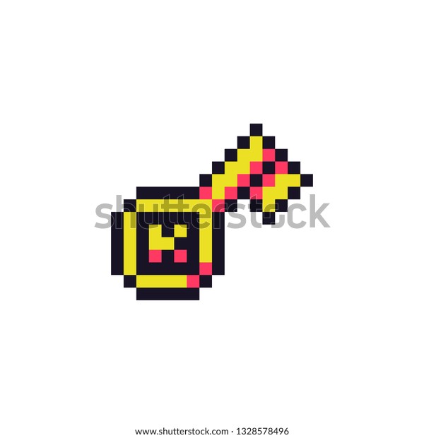Key Pixel Art Icon Design Logo Stock Vector (Royalty Free) 1328578496 ...