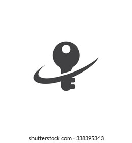 Key Swoosh Icon Logo Stock Vector (Royalty Free) 338395343