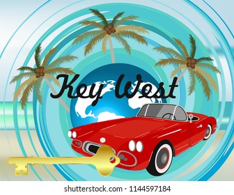 Welcome Key West Banner Decor: เวกเตอร์สต็อก (ปลอดค่าลิขสิทธิ์ ...