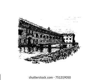 Key West Ruins Stock Vector (Royalty Free) 751319050 | Shutterstock