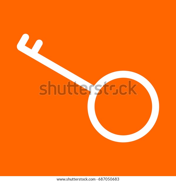 Key White Icon Stock Vector (Royalty Free) 687050683 | Shutterstock