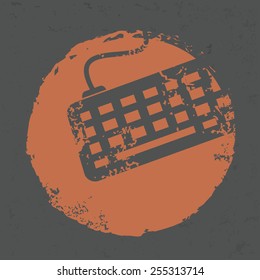 Keyboard Design On Grunge Background Grunge Stock Vector (Royalty Free ...