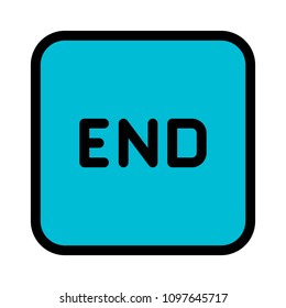 Keyboard End Key Stock Vector (Royalty Free) 1097645717 | Shutterstock