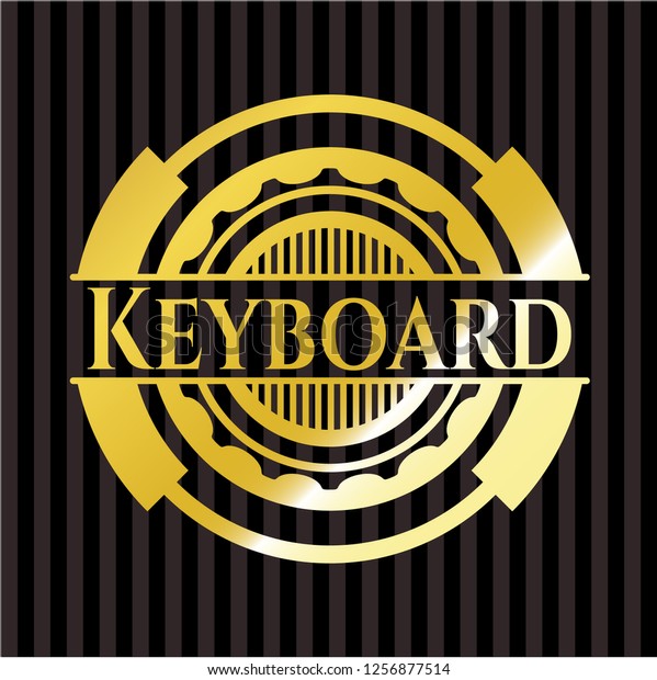Keyboard Golden Badge Stock Vector (Royalty Free) 1256877514 | Shutterstock