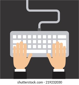 Keyboard Graphic Design Vector Illustration Stock Vector (Royalty Free ...