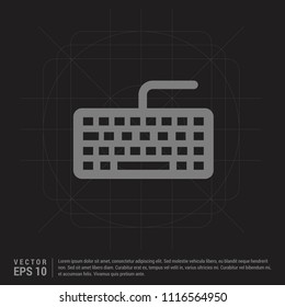 Keyboard Icon Black Creative Background Vector Stock Vector (Royalty ...