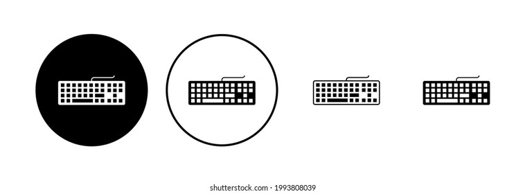 Keyboard Icon Set Keyboard Vector Symbol Stock Vector (Royalty Free ...