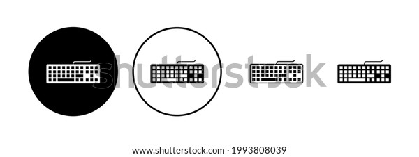 Keyboard Icon Set Keyboard Vector Symbol Stock Vector (Royalty Free ...