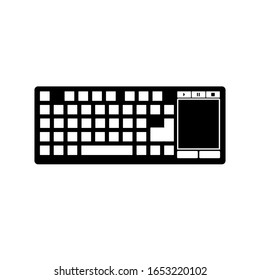 Keyboard Icon Wireless Keyboard Touchpad Sign Stock Vector (Royalty ...